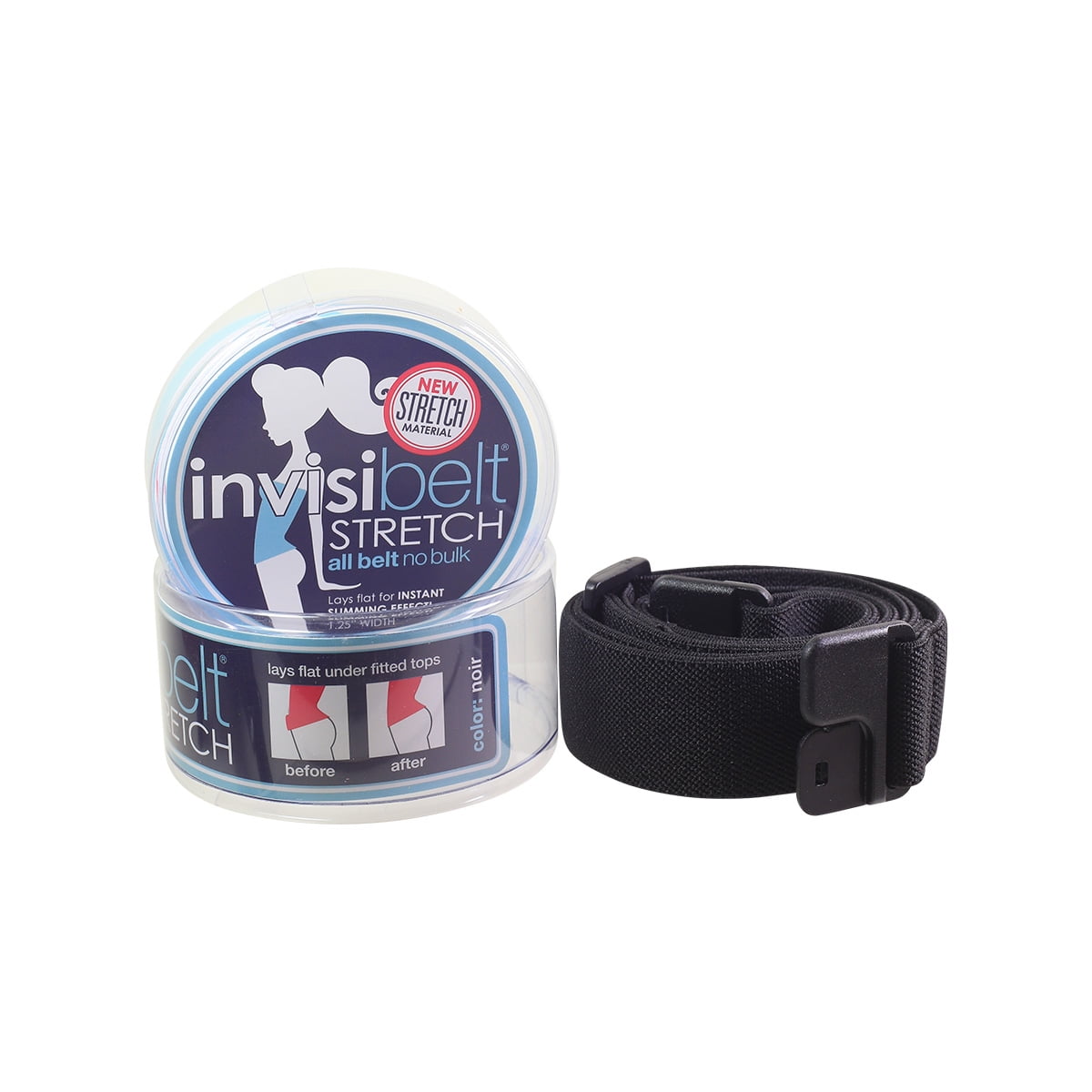Invisibelt Fashionable No Show Women’s Stretch Belt: Adjustable, Flat ...