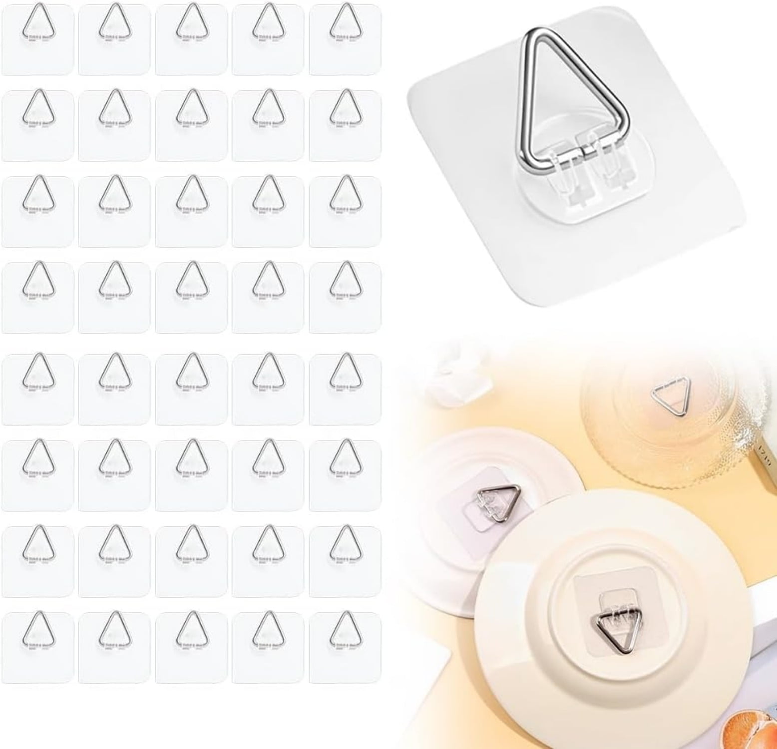 Invisible Adhesive Plate Hangers, 2025 New Plate Hangers for The Wall ...