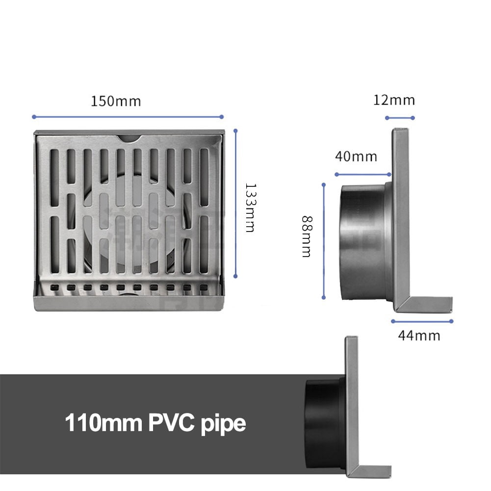 Invisible All-Copper Floor Drain with Large Displacement for Efficient ...
