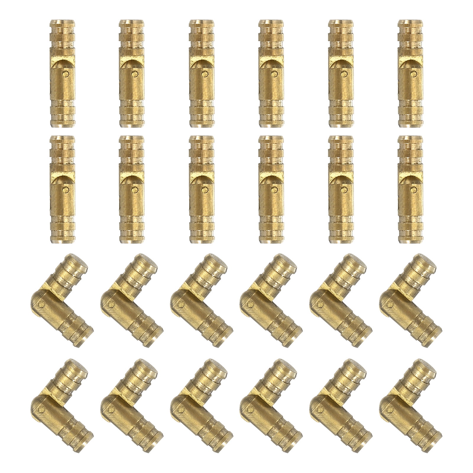 Invisible Brass Barrel Hinges, 24 Pack 4x17mm Brass Concealed Hinges ...