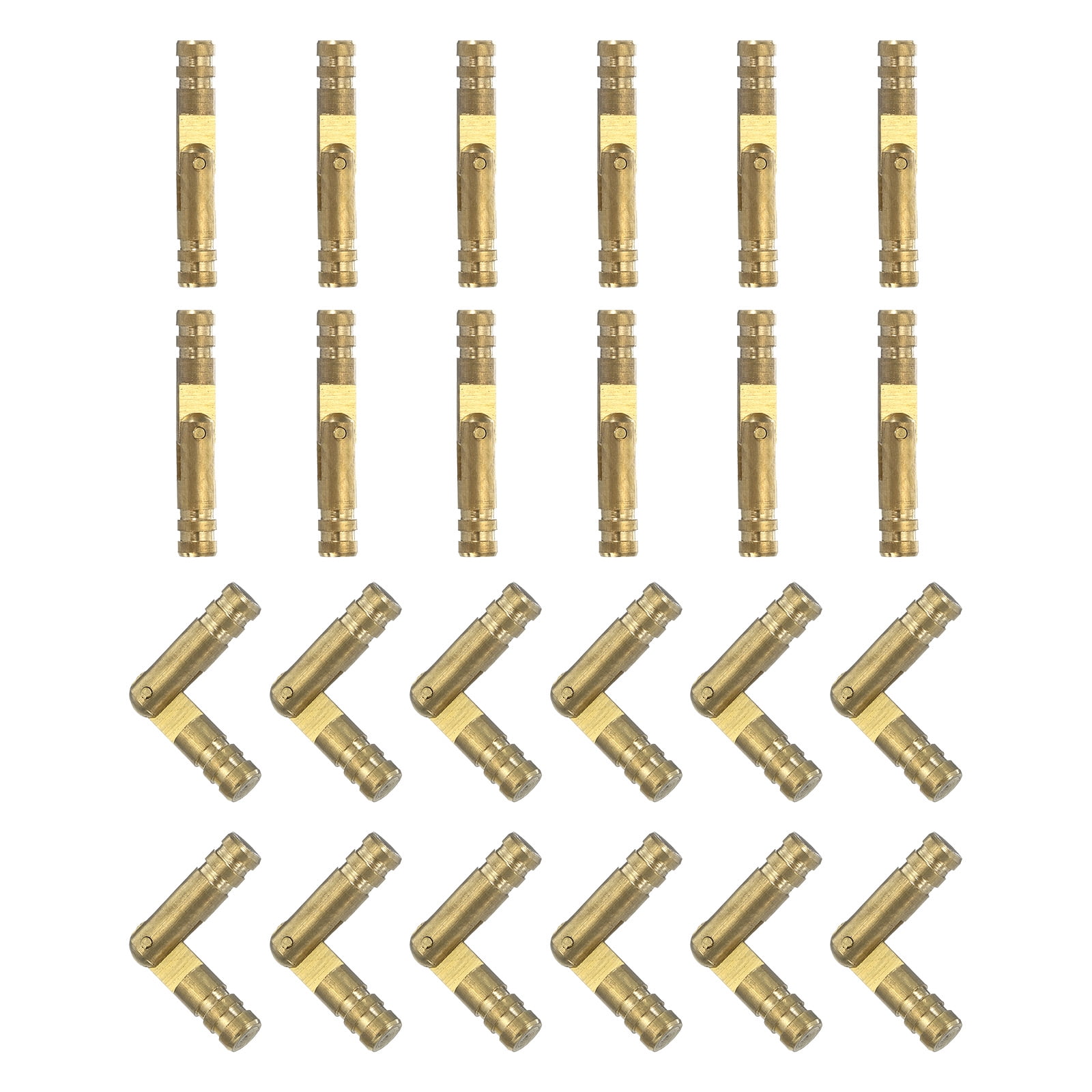 Invisible Brass Barrel Hinges, 24 Pack 4x25mm Brass Concealed Hinges ...