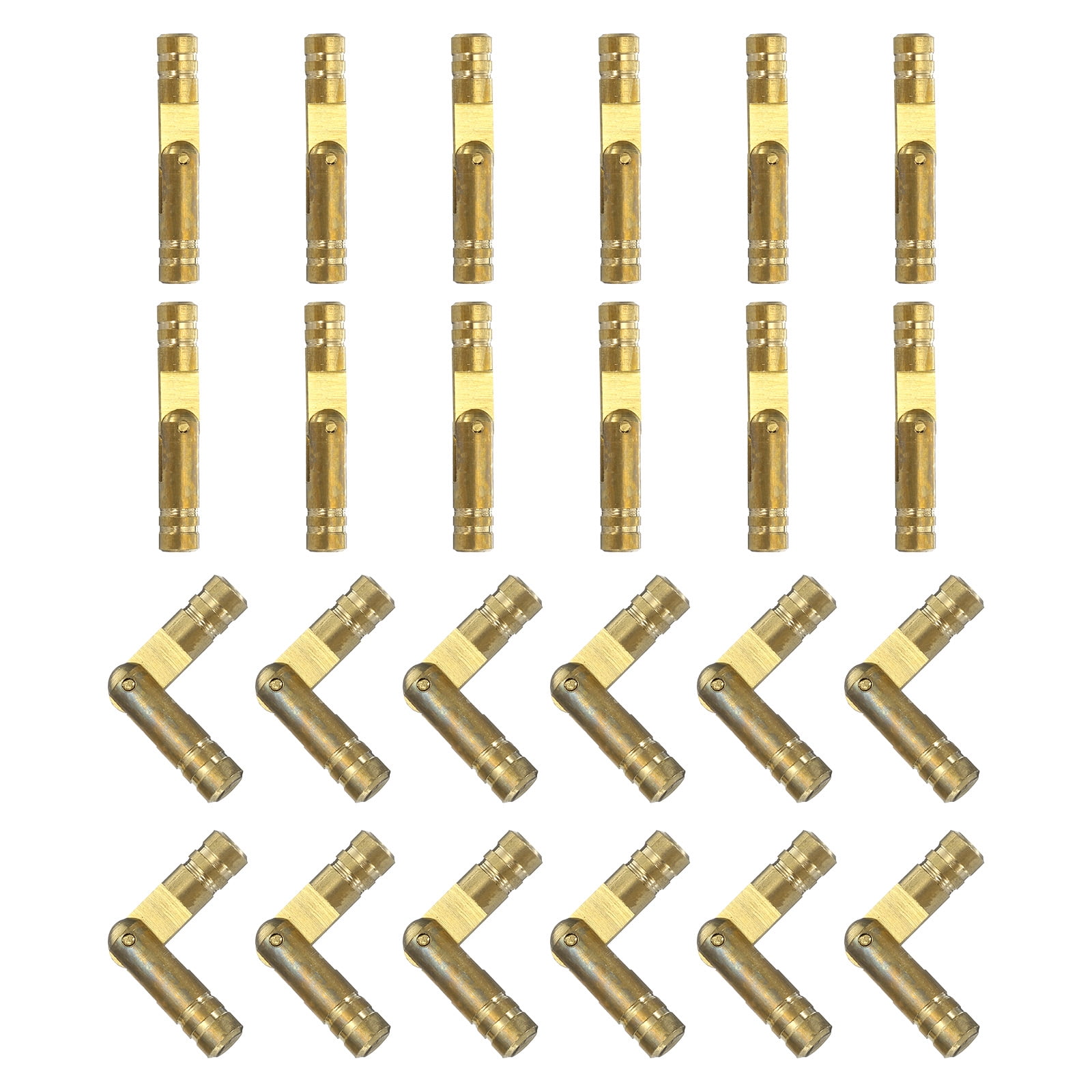 Invisible Brass Barrel Hinges, 24 Pack 5x30mm Brass Concealed Hinges ...