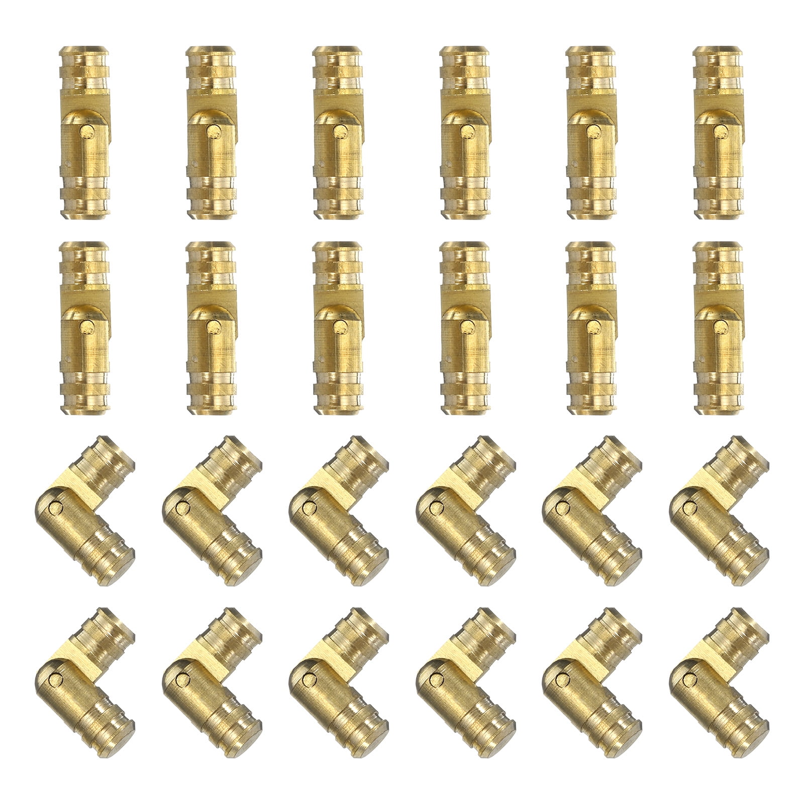 Invisible Brass Barrel Hinges, 40 Pack 5x17mm Brass Concealed Hinges ...