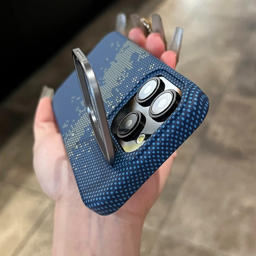 (Invisible Camera Kickstand) Magnetic Case for iPhone 15 14 13 12 Pro ...