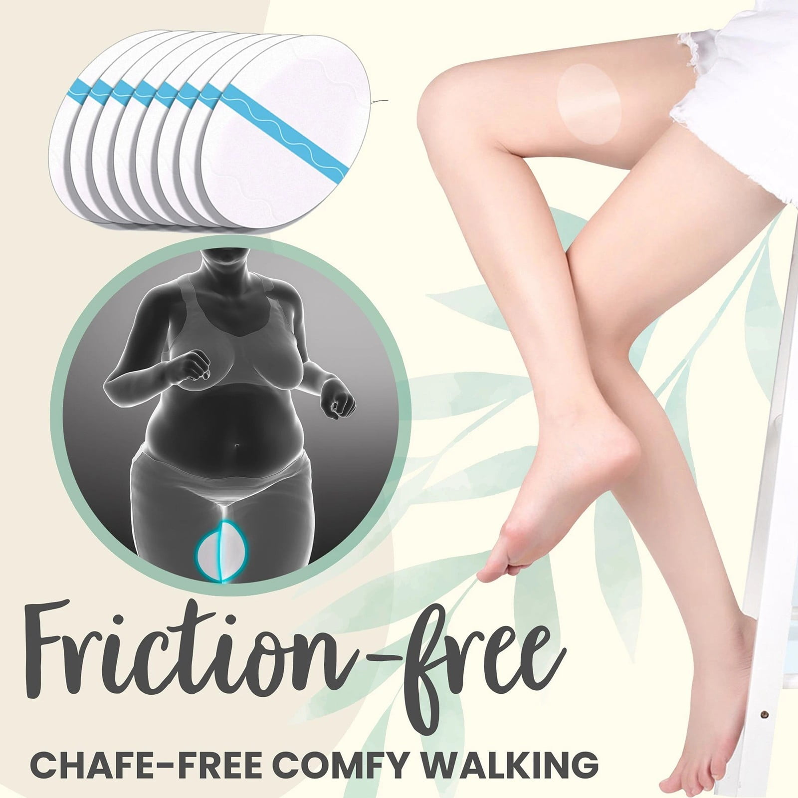 Invisible Chafing Thigh Tape Chafing Sticker Paste For Thigh Inner