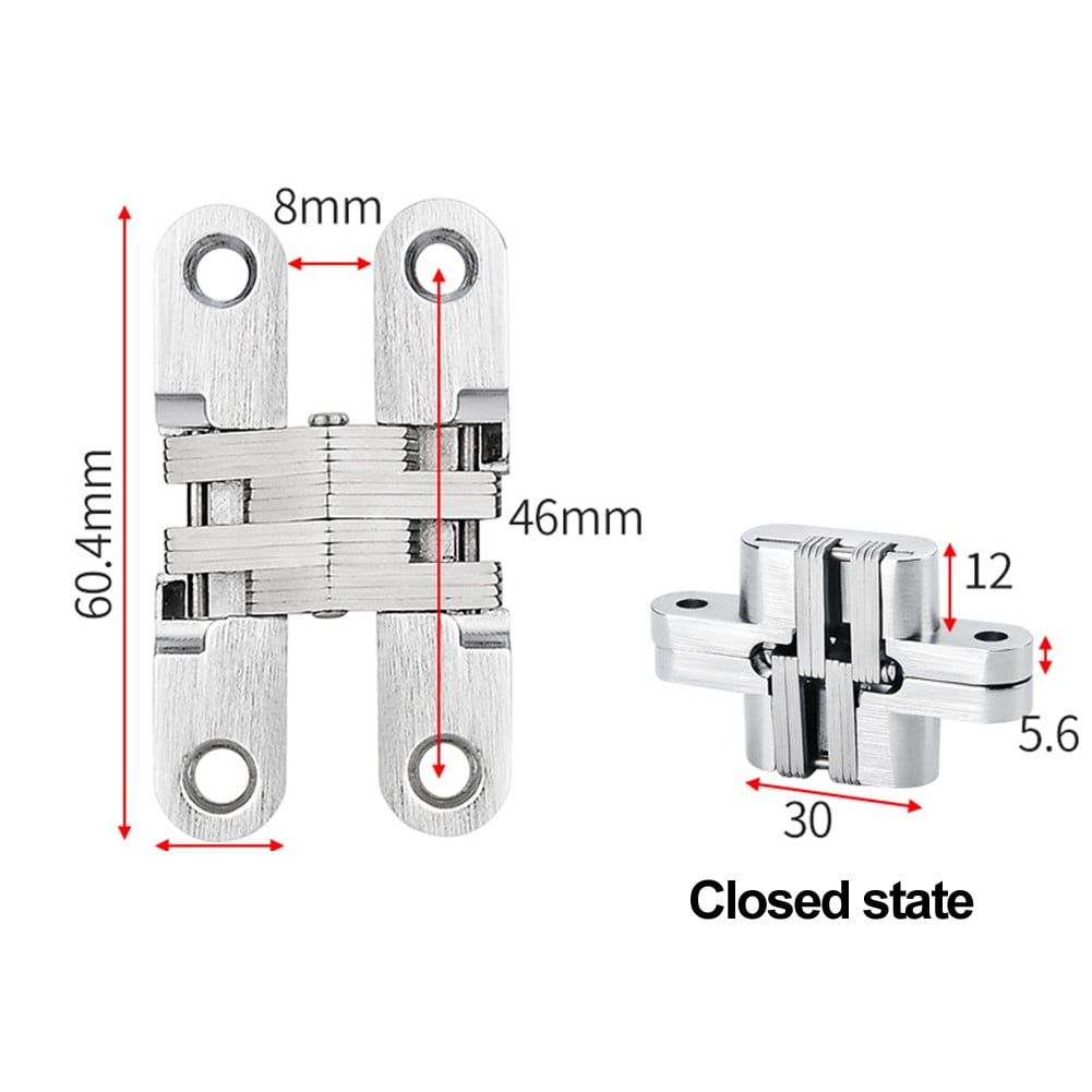 Invisible Concealed Cross Hinged Wooden Door, Zinc Alloy B - Walmart.com