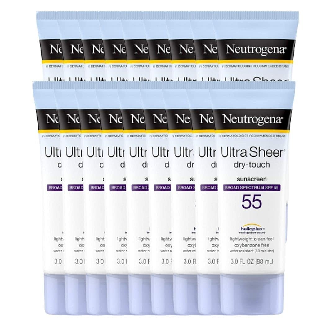 Invisible Daily Sunscreen Lotion with SPF 55- Sweat & Water Resistant ...