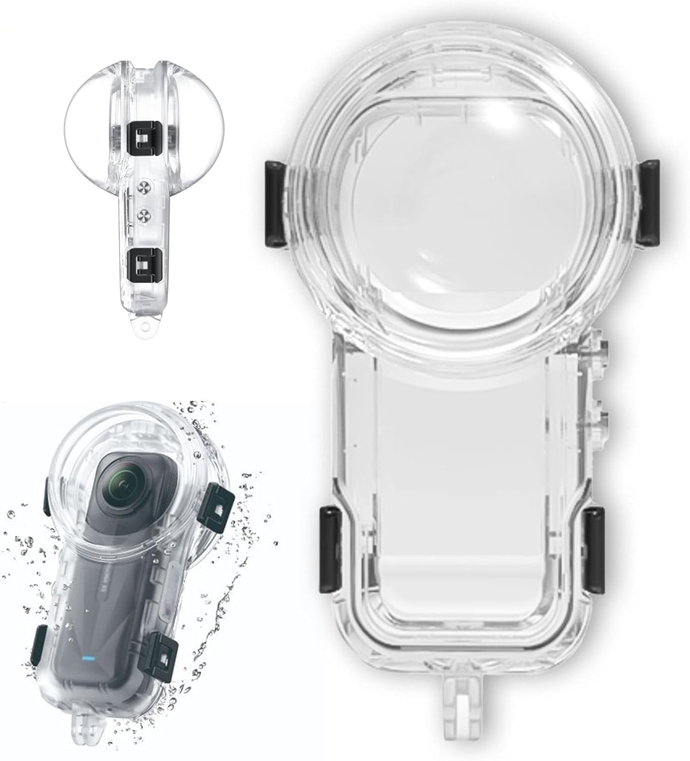 Invisible Dive Case for Insta360 X5,Underwater About 60m/196Ft ...