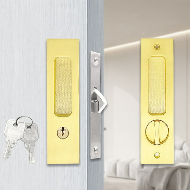 Invisible Door Lock Balcony Wooden Sliding Door Lock With Key Sliding ...