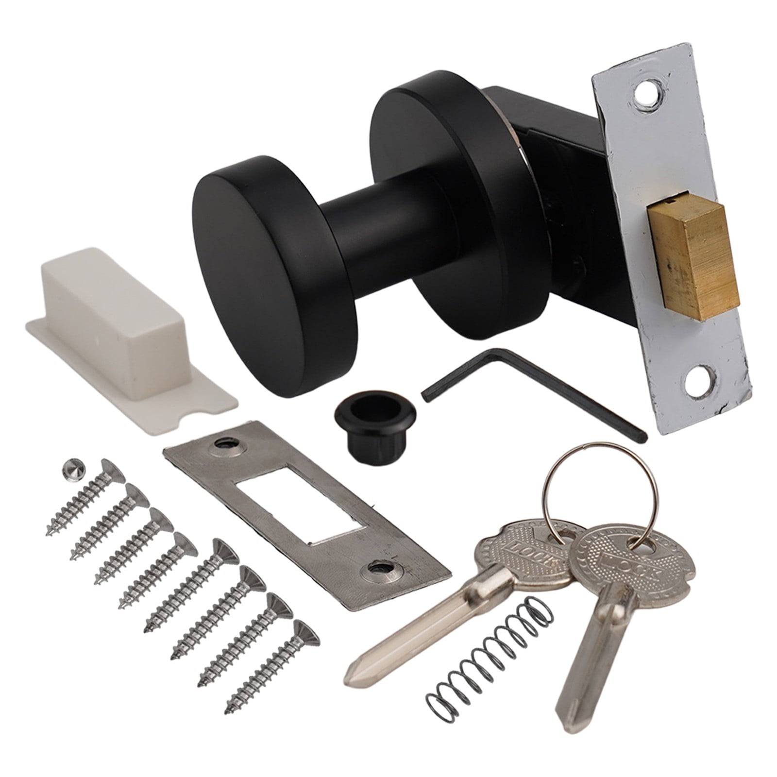 Invisible Door Lock Single Side Lock Interior Door Handle Lock Hardware ...