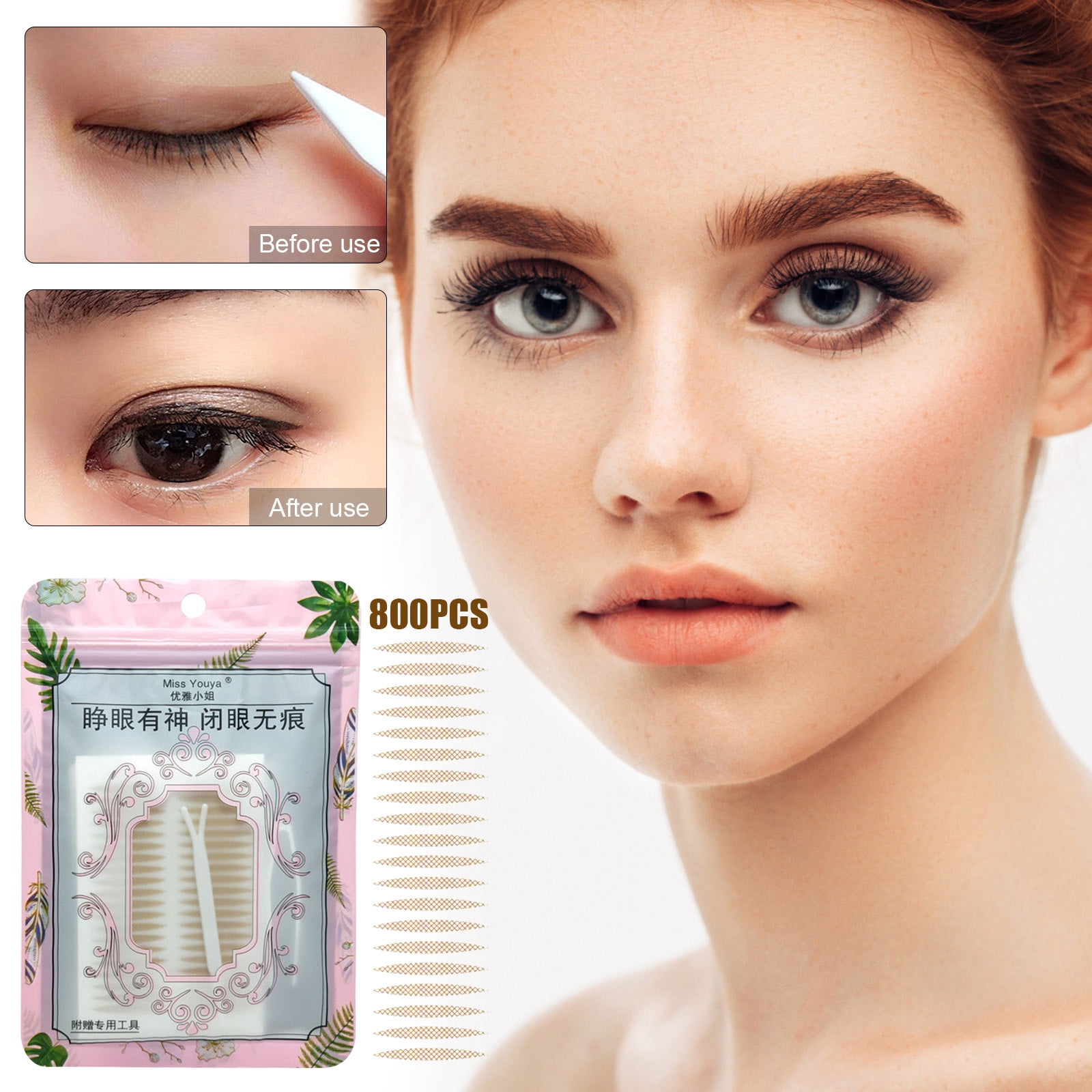 Invisible Double Eyelid Tape for Hooded Eyes, Invisible Eyelid Lifter ...