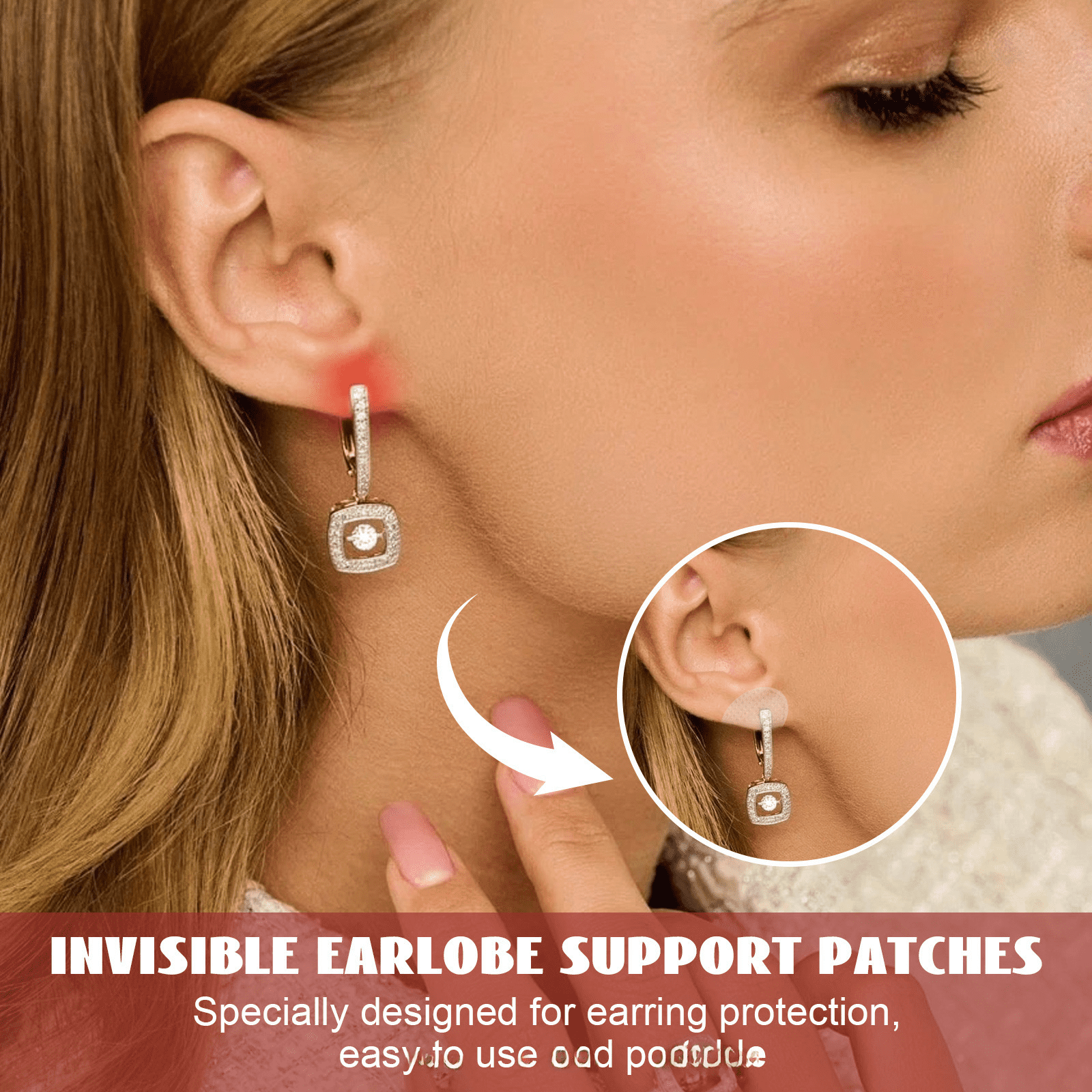 Invisible Earlobe Support Patch Earlobe Support Patch Protection Patch Earrings Invisible ...