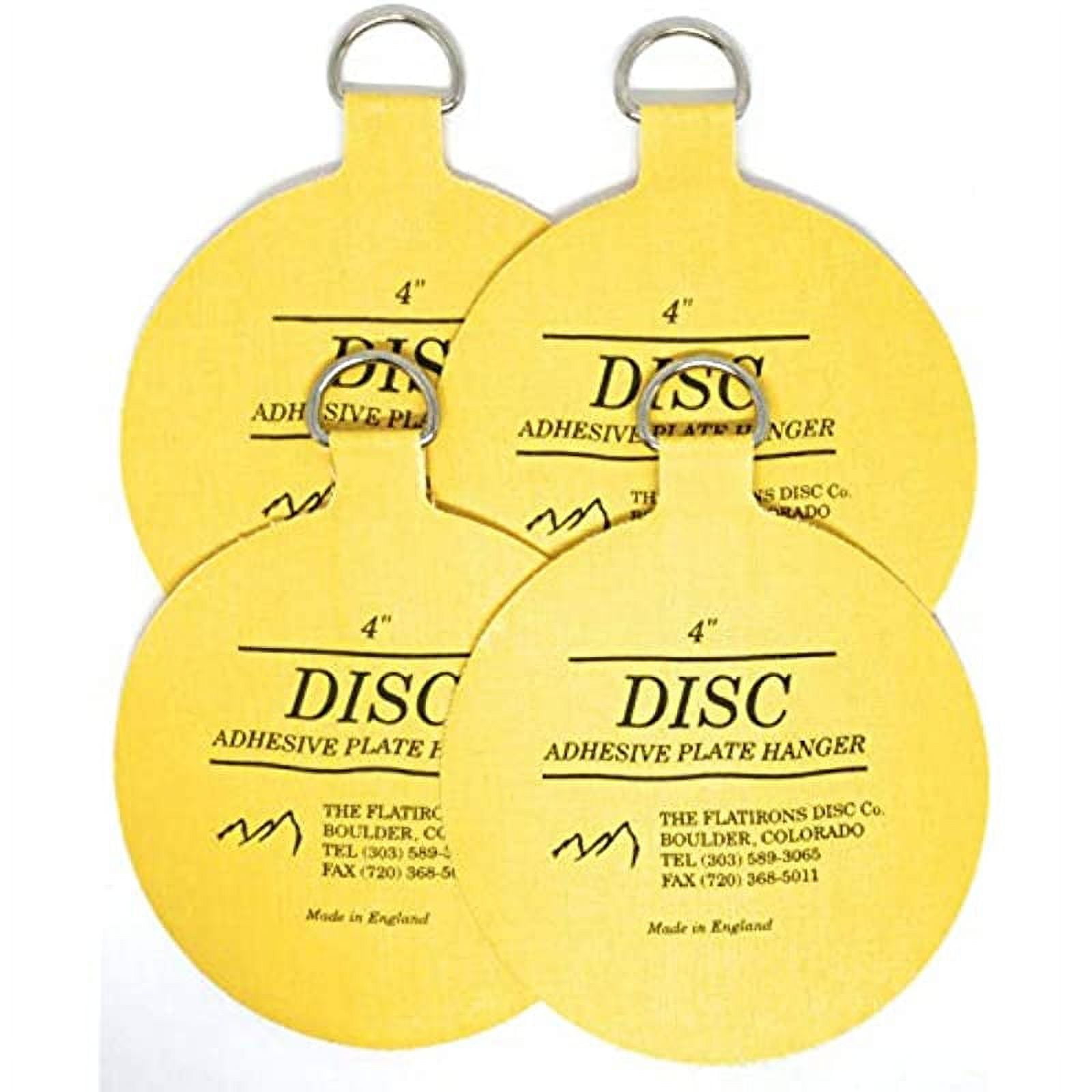 Invisible English Disc Adhesive Large Plate Hanger Set (4-4 Inch ...