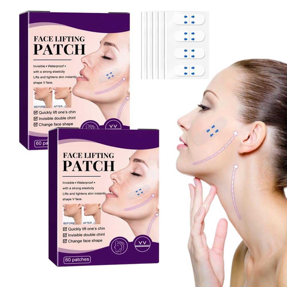 Invisible Face Lifter Tape, Upgraded Natural Looking Tape, 120 Pack ...