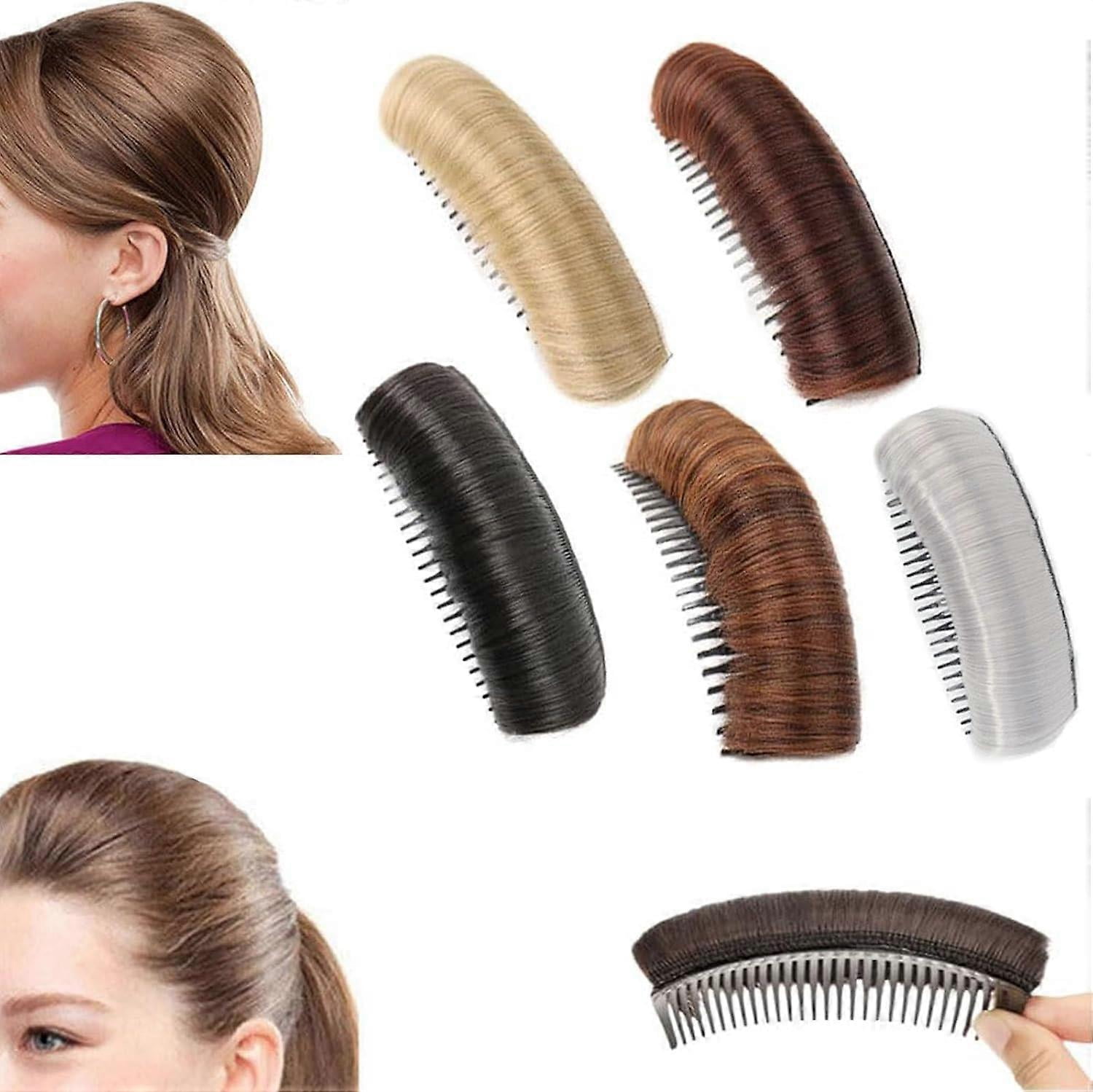 Invisible Fluffy Hair Pad, 2025 New Fluffy Hair Pad 5Pcs, 5 inch ...