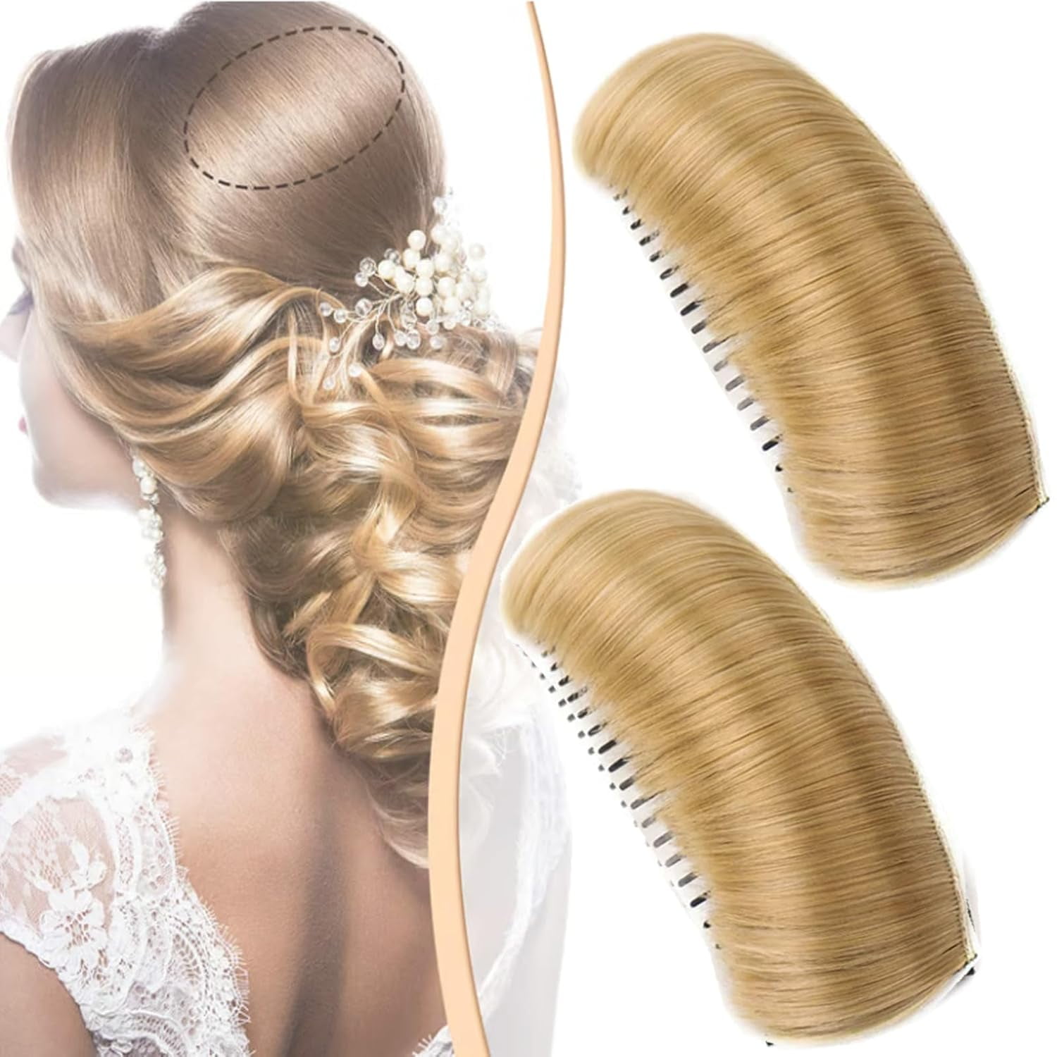 Invisible Fluffy Hair Pad, 2025 New Natural Fluffy Hair Bumps for ...