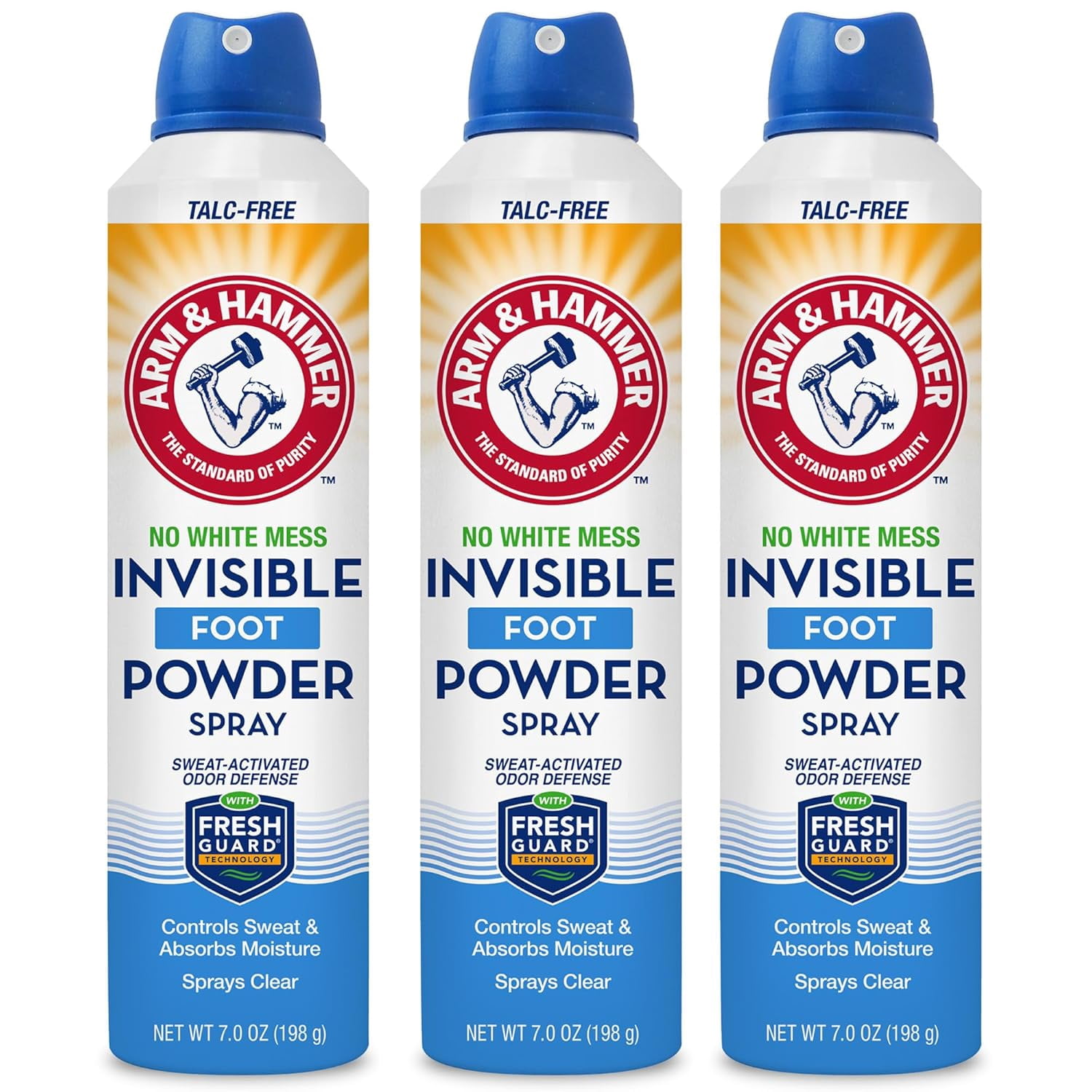 Invisible Foot Powder Spray, Clear Talc-Free Sweat Control, Odor ...