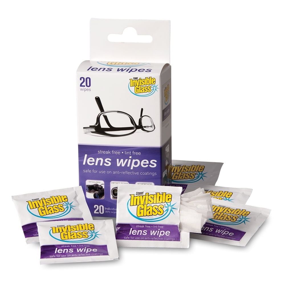 Invisible Glass 90102-6PK Lens and Screen Cleaning Lint Free Wipes On ...