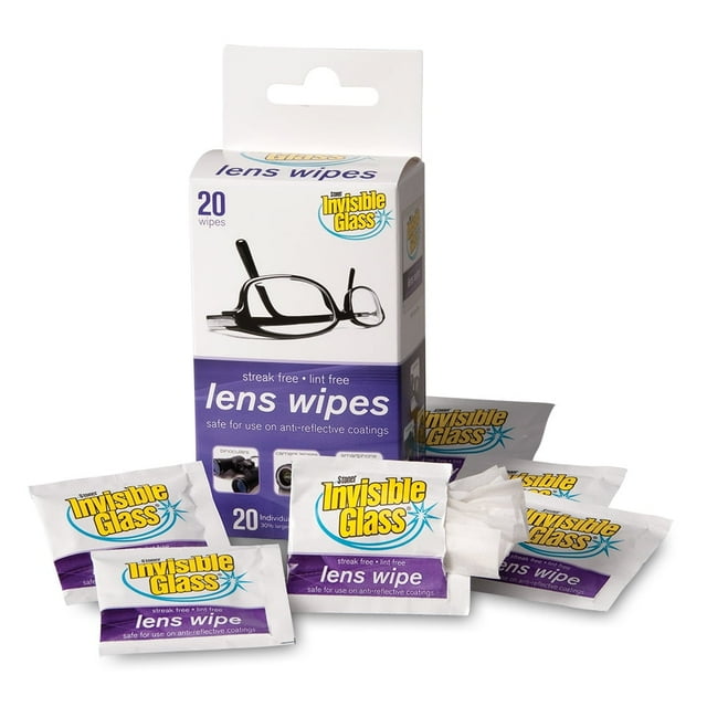 Invisible Glass 90102-6PK Lens and Screen Cleaning Lint Free Wipes On ...