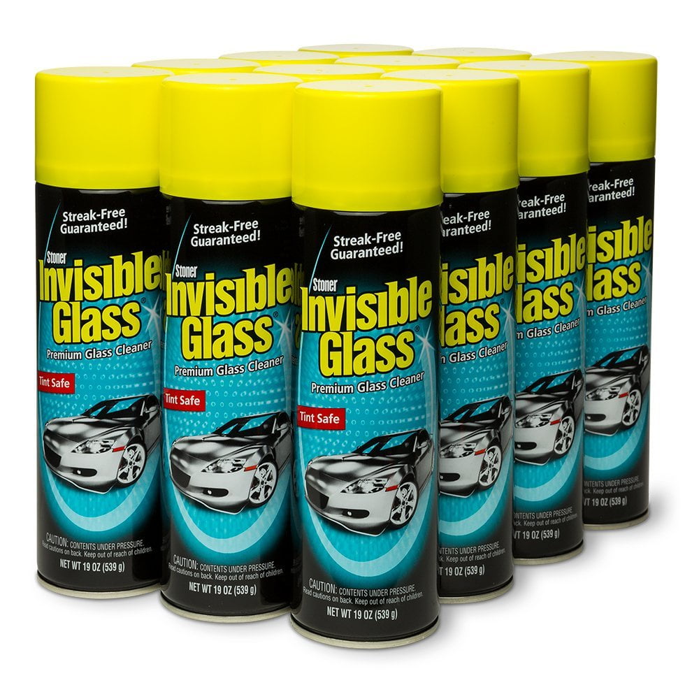 Invisible Glass 91164-12PK Premium Glass Cleaner 19-Ounce Can, 228 ...