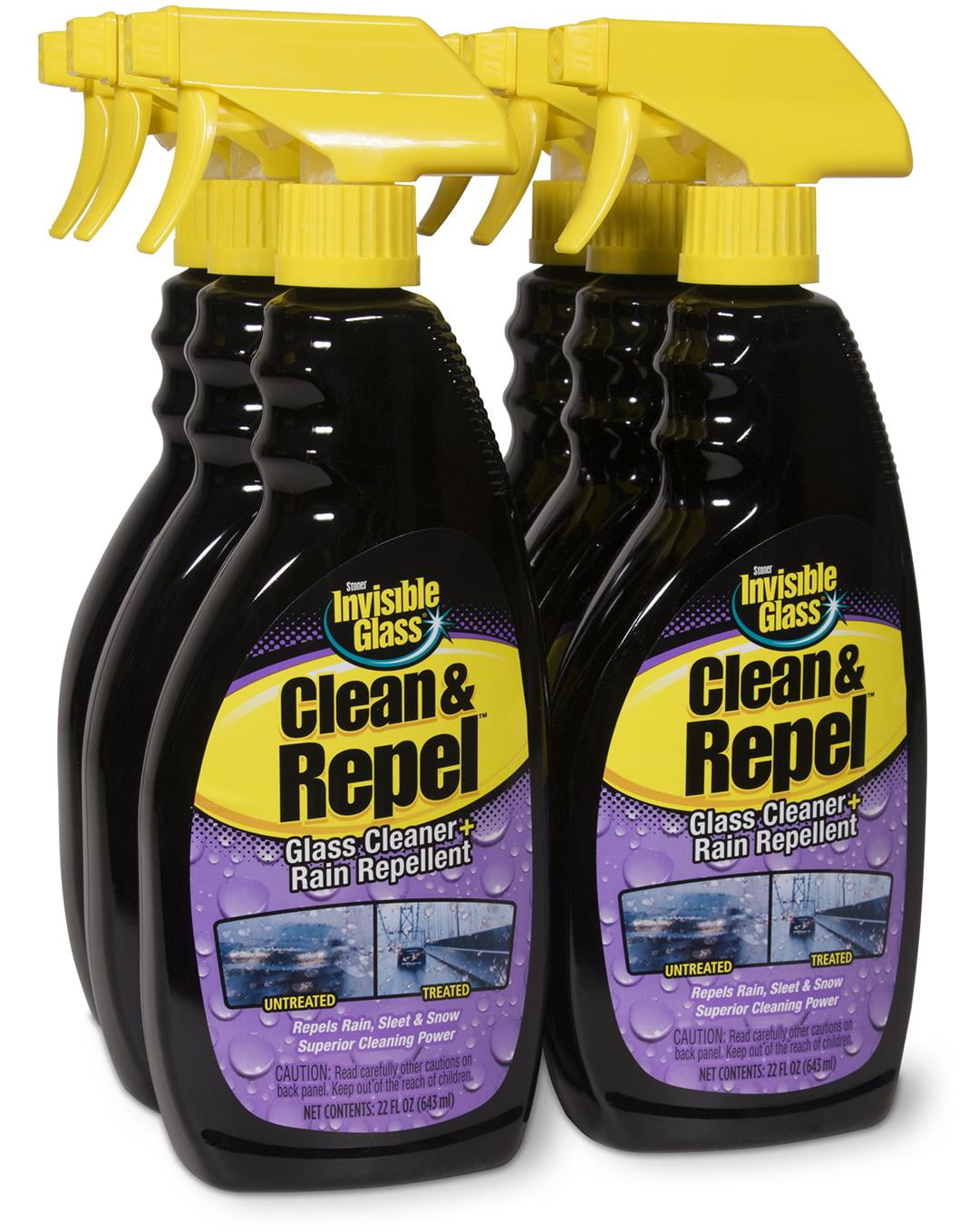Invisible Glass Clean and Repel Glass Cleaner with Rain Repellent 22 oz ...