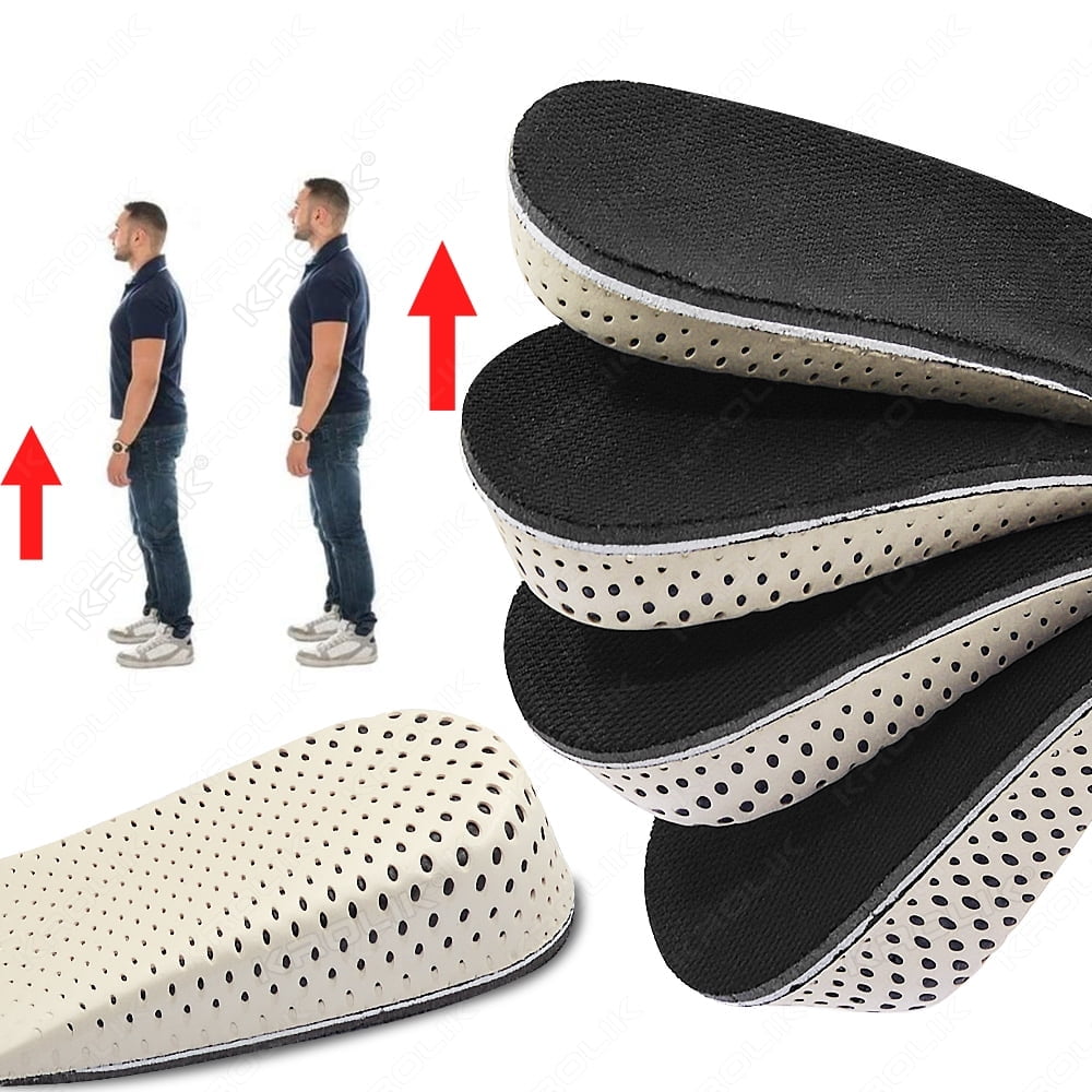 Invisible Height Increase Insole Unisex 2-5cm Half Heel Shoe Insoles ...