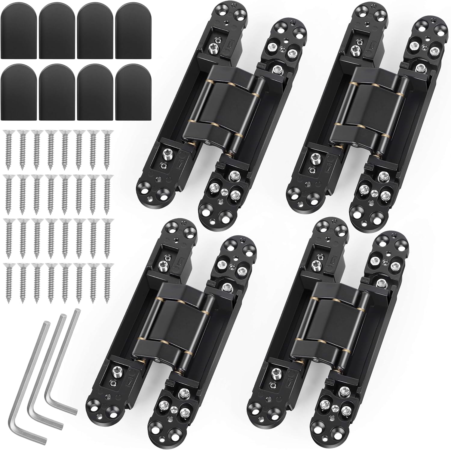 Invisible Hinges Concealed Door Hinge - 7 Inch Heavy Duty Zinc Alloy 3 ...