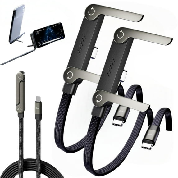 Invisible Holder Charger Cable with Stand, 2026 Upgrade 240W Super Fast ...