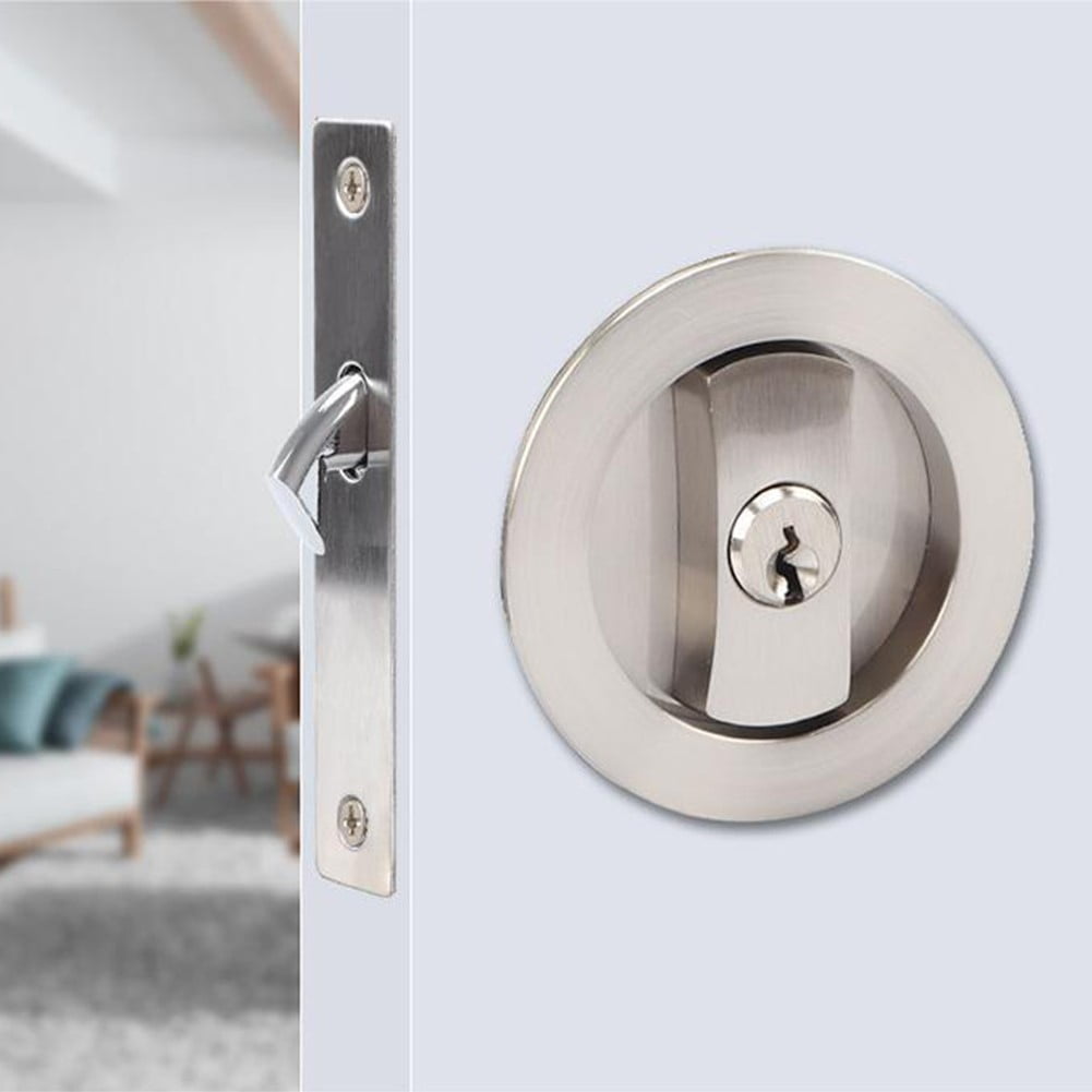 Invisible Indoor Single Side Door Lock With Key Single Hook for Sliding ...