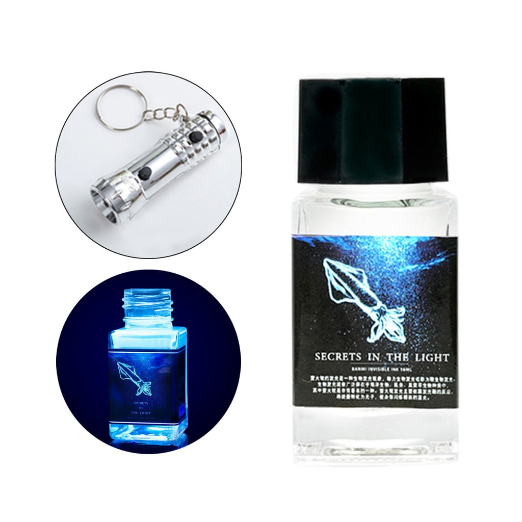 Invisible Ink with UV Light for Dip Pen Glass Dip 18ml Colored ...