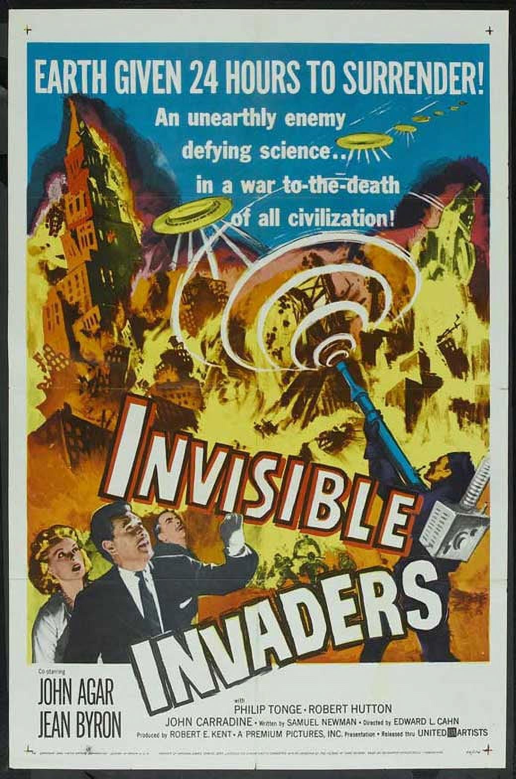 Invisible Invaders - movie POSTER (Style A) (11" x 17") (1959 ...