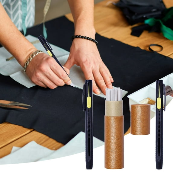 Invisible Line Drawing Pen Set | No Sharpening Leather Marking Crayon ...