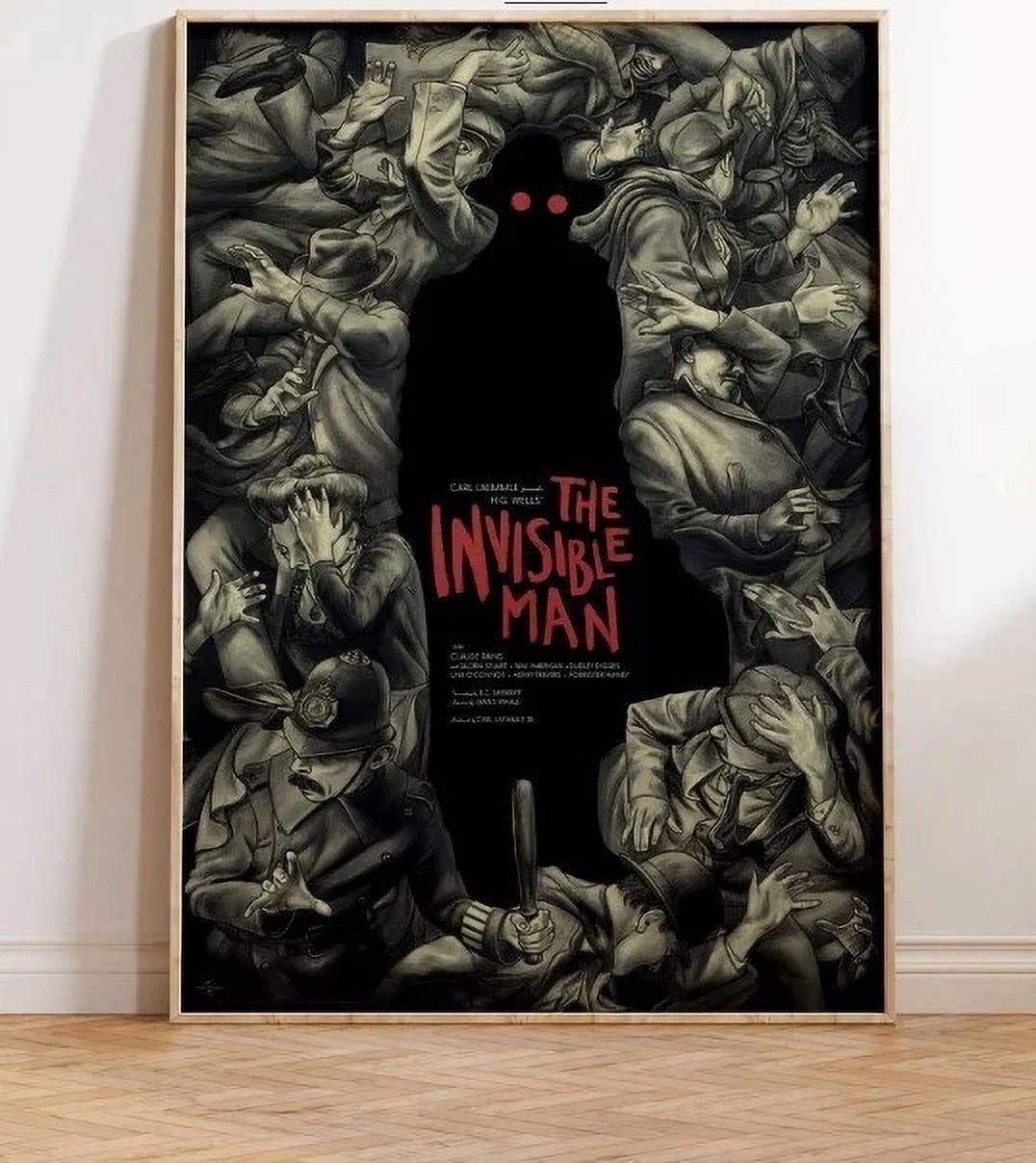 The Invisible Man Poster, James Lanier Wall Art, Science Fiction Horror ...