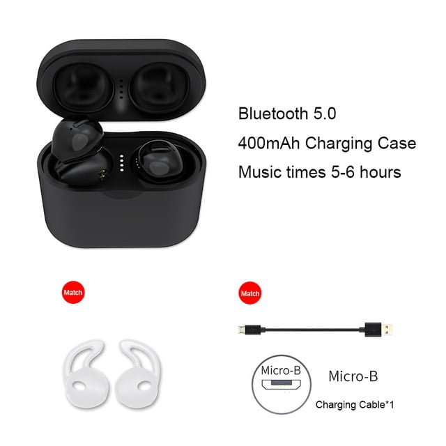 Invisible Mini Earbuds Bluetooth Earphones Hidden TWS Wireless ...