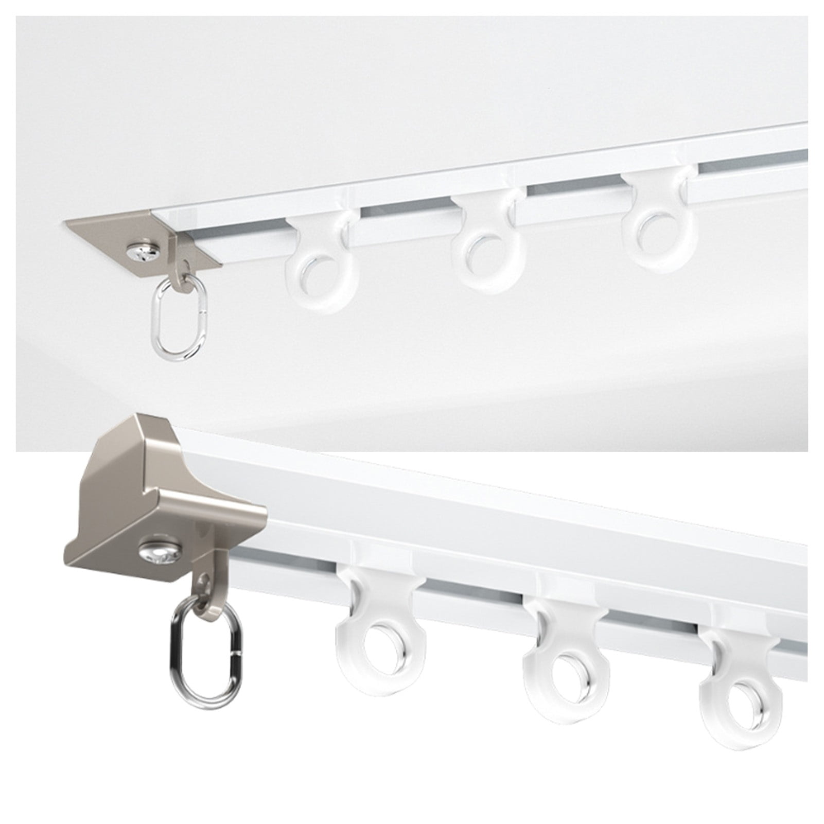 Invisible Recessed Ceiling Curtain Track, Aluminum Sliding Curtain Rail ...