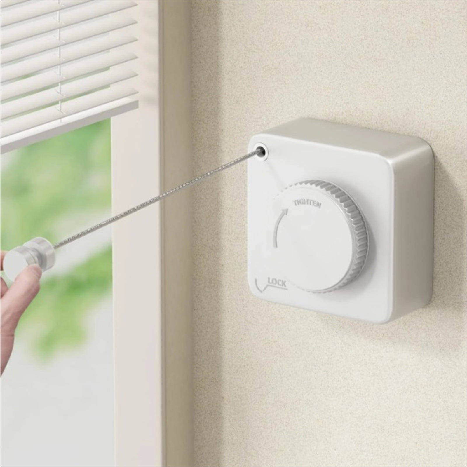 Invisible Retractable Wall-Mounted Clothesline T|Clothes Hanging Rope ...