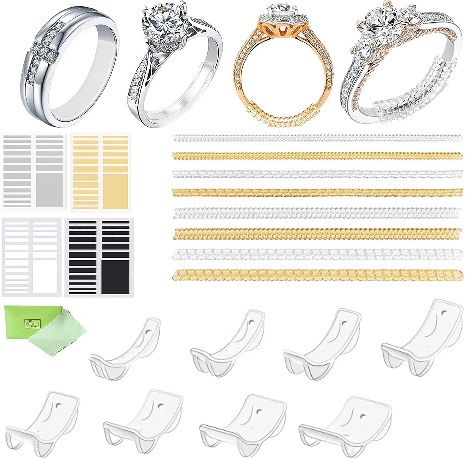 Invisible Ring Size Adjuster for Loose Rings, Ring Adjuster Sizer Fit ...