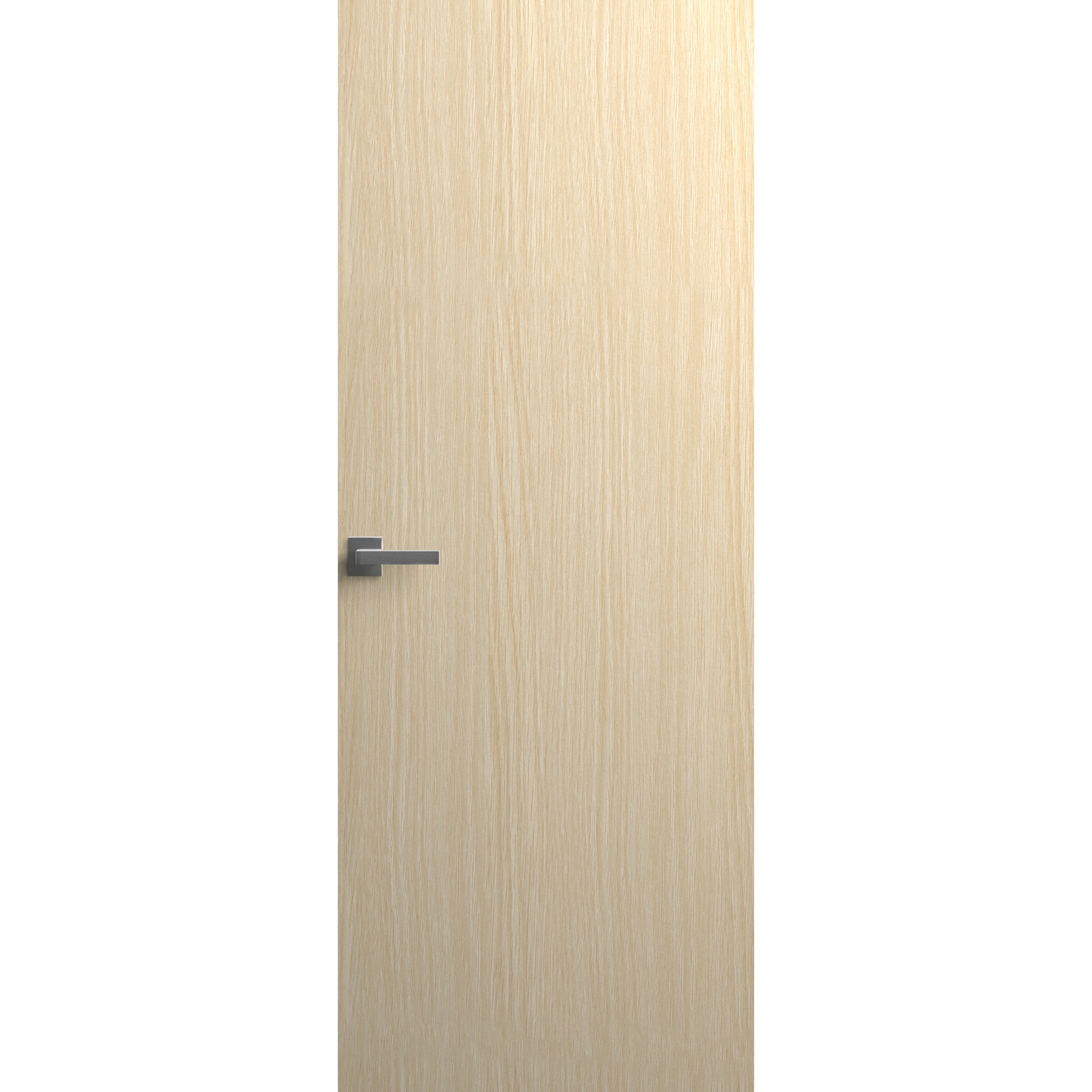 Invisible Solid Hidden Door with Handle | Planum 0010 Light Oak with ...