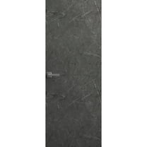 Invisible Solid Hidden Door with Handle | Planum 0010 Pietra with Black ...