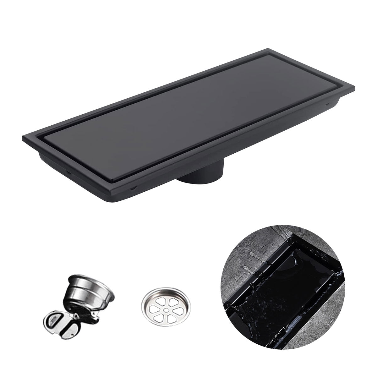 Invisible Stainless Steel Strainer Linear Drain 30x10 cm - Walmart.com