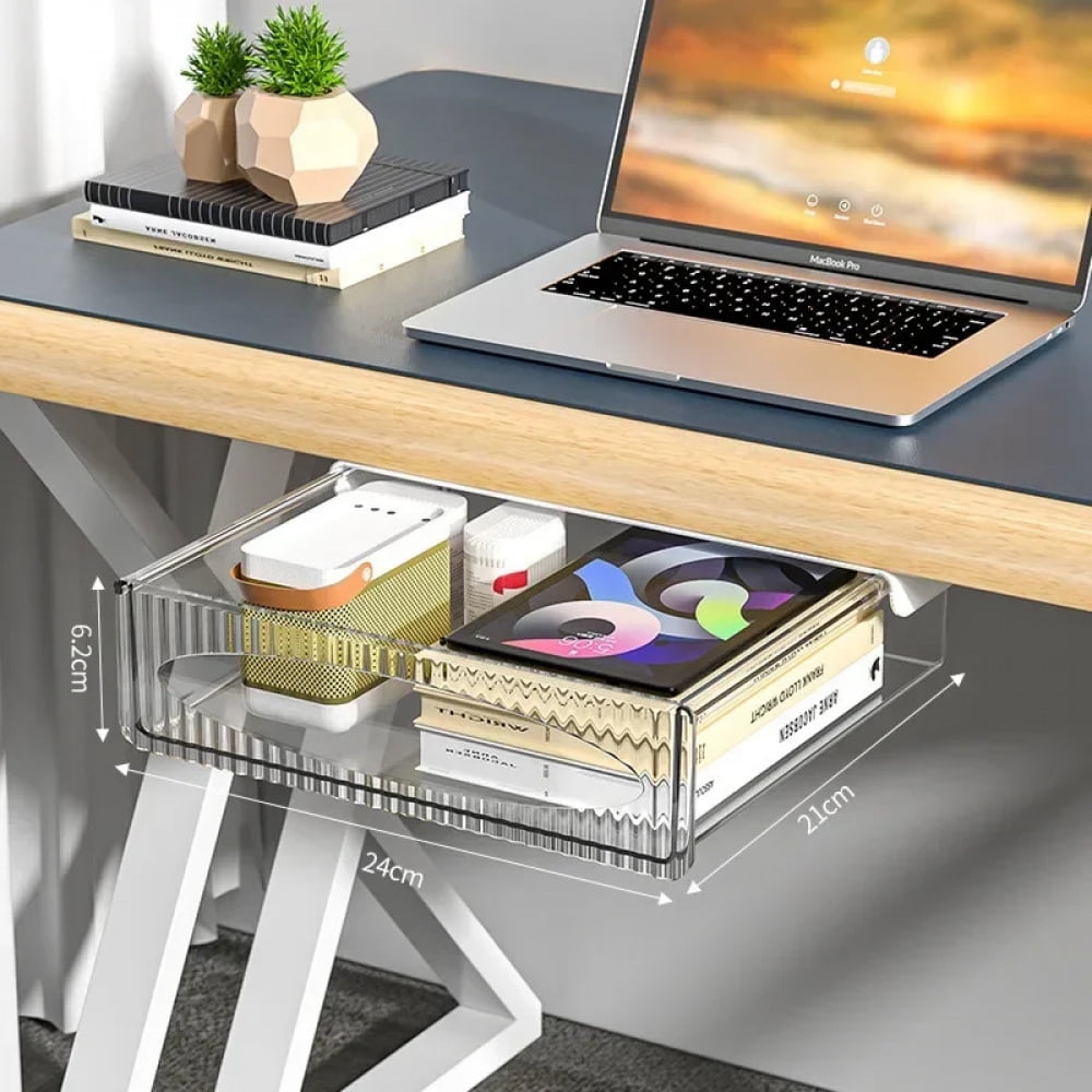 Invisible Storage Table Shelf Storage Box New Pull Out Storage Box ...