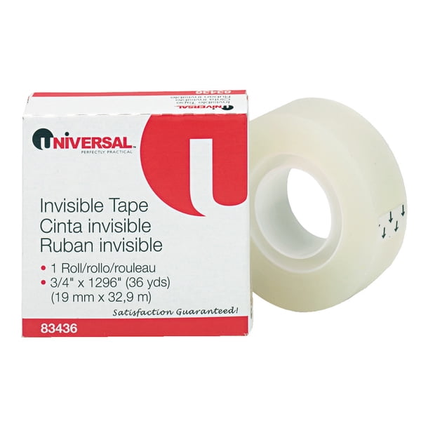 Invisible Tape, 1" Core, 0.75" x 36 yds, Clear - Walmart.com