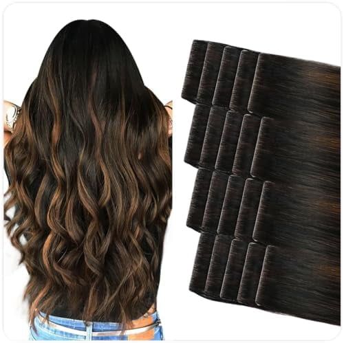 Invisible Tape in Hair Extensions Human Hair Seamless Injected Hand ...