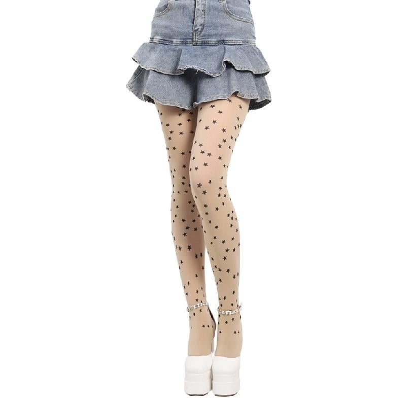Invisible Tights for Women Star Pantyhose Control Top Thigh High ...