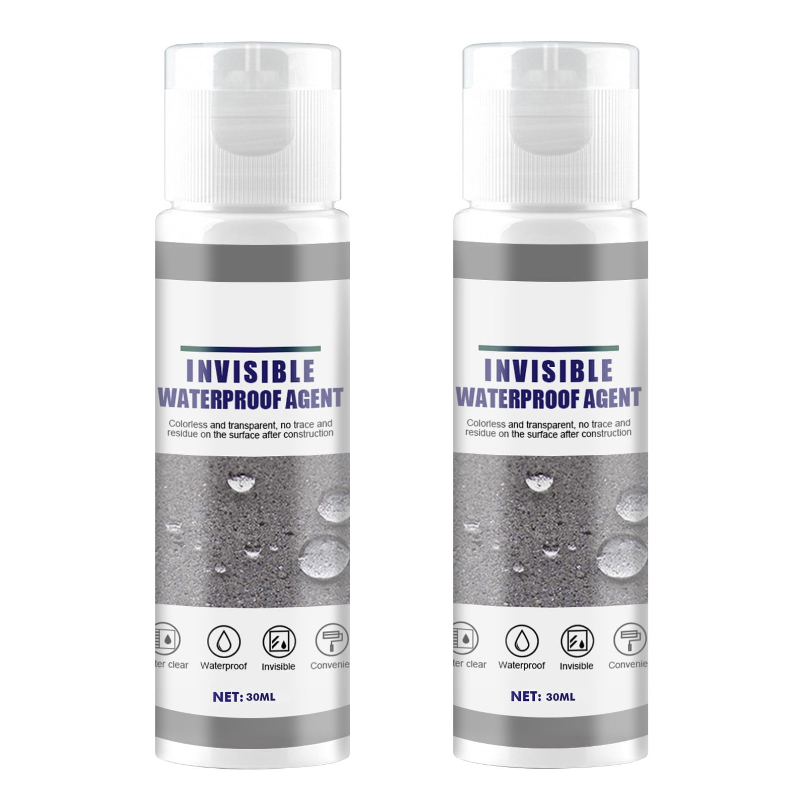 Invisible Waterproof Agent, 2-Piece 30Ml Self-Spraying Leak Repair ...