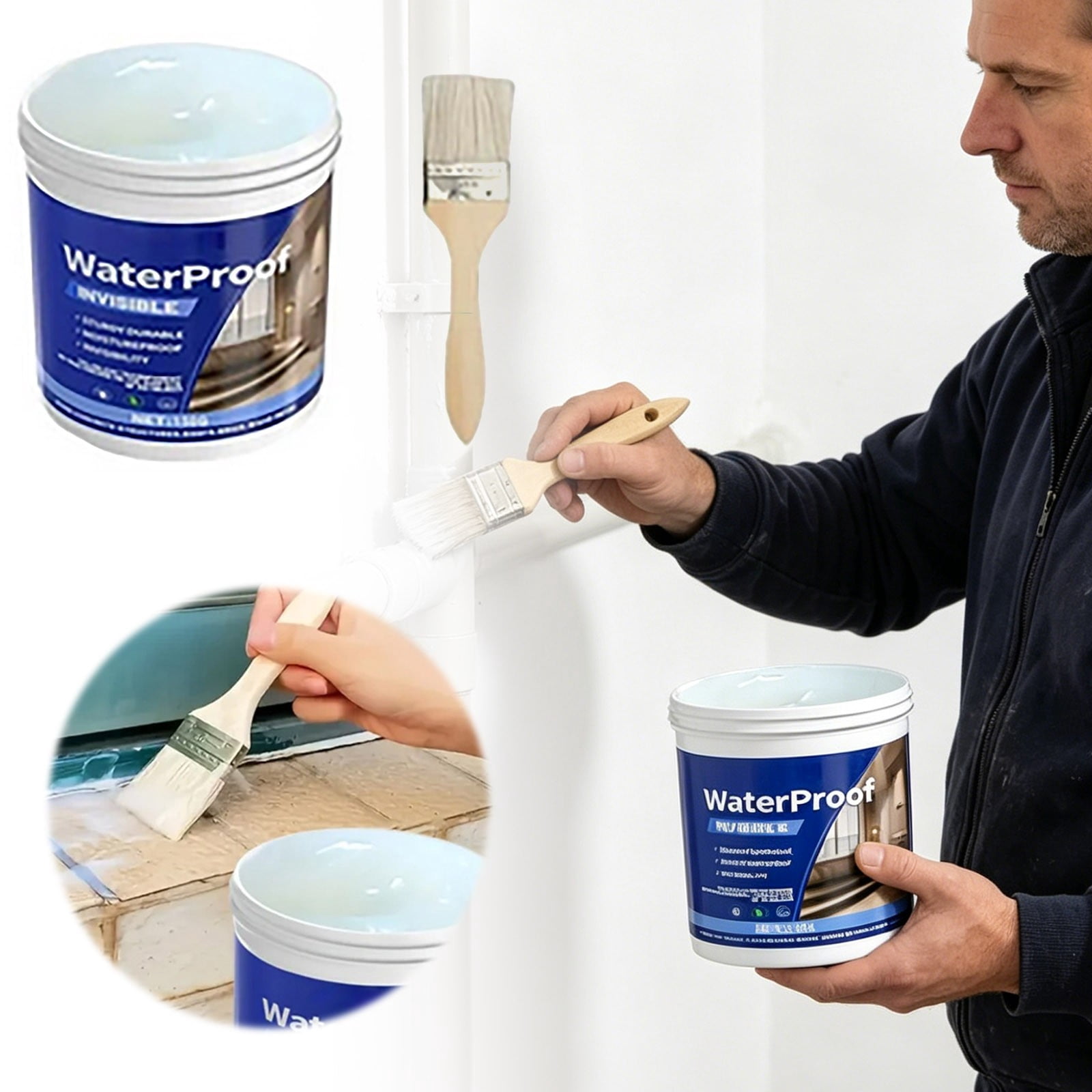 Invisible Waterproof Sealant, Transparent Leak Repair Coating ...