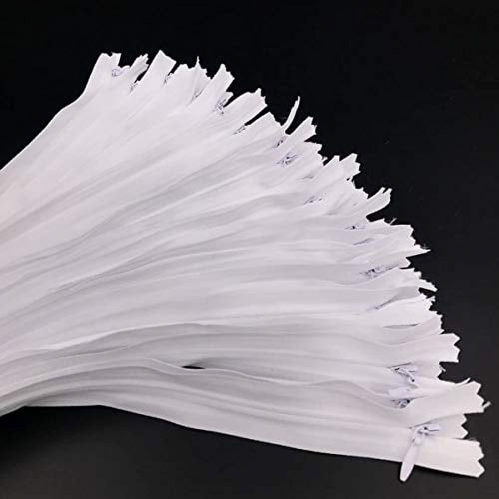 Invisible YKK (Conceal) White Zippers for Apparel & Craft Projects ...