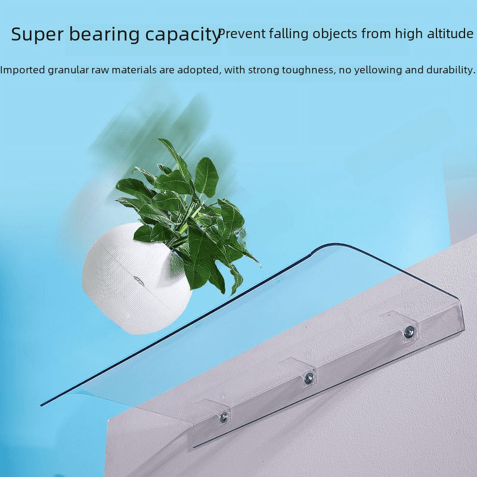 Invisible canopy transparent rain cover organic glass durable board ...