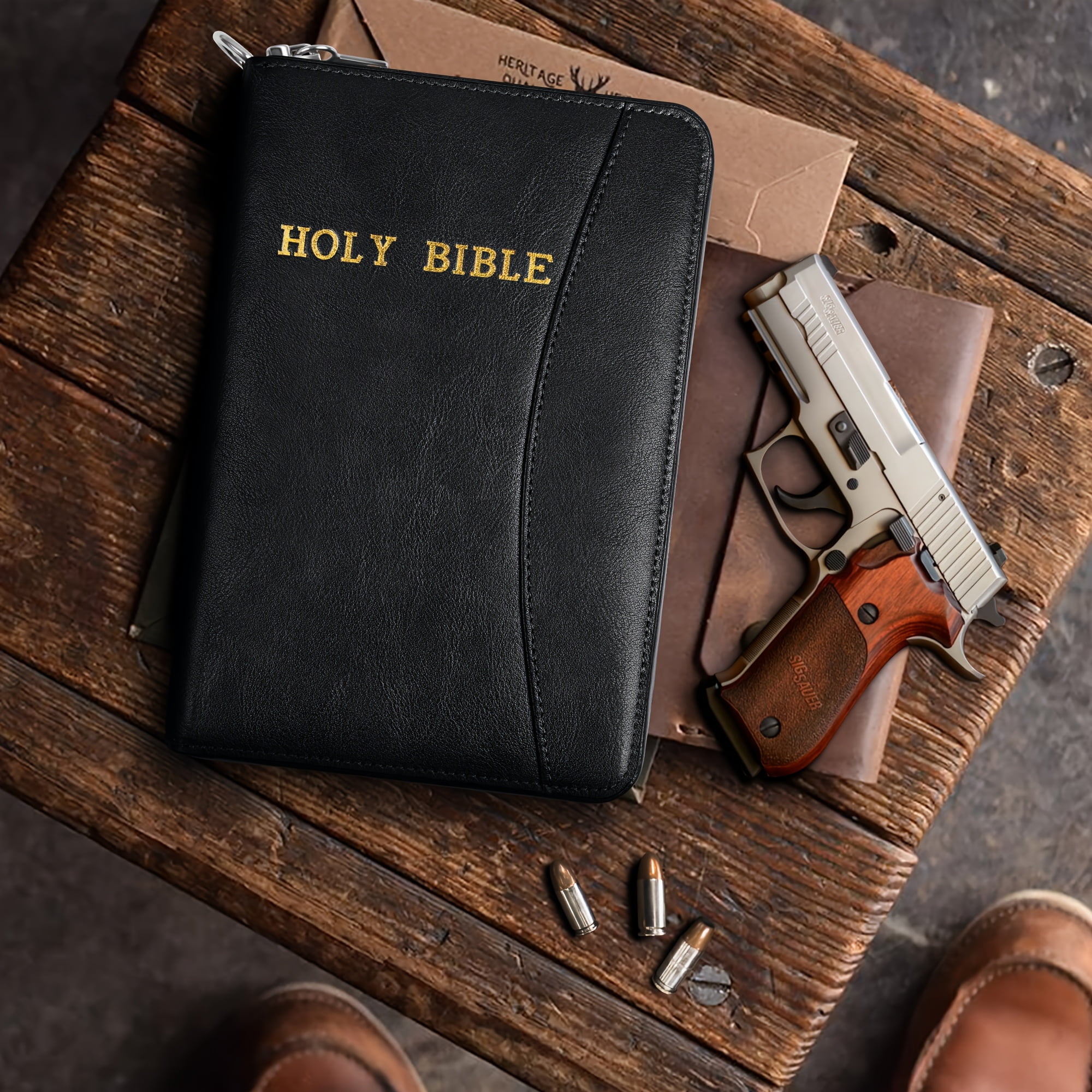 Invisible carrying gun case, soft leather pistol case, pistol case with ...