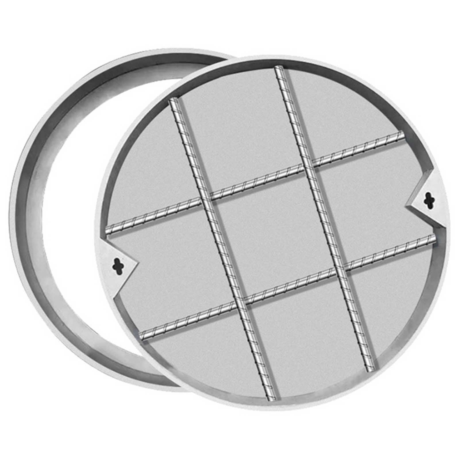 Invisible manhole cover and frame, Inset septic tank cover and base ...